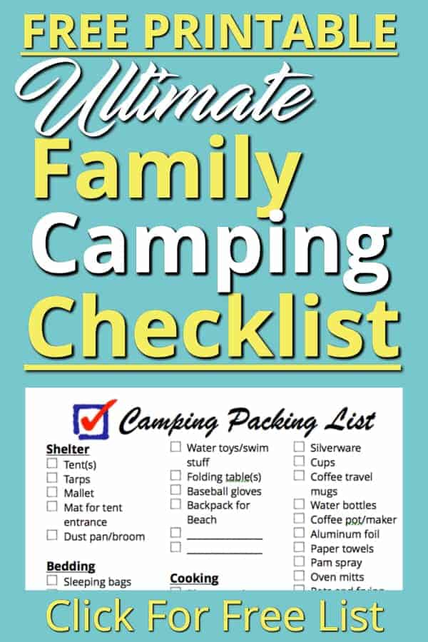 Ultimate Family Camping Checklist 2024